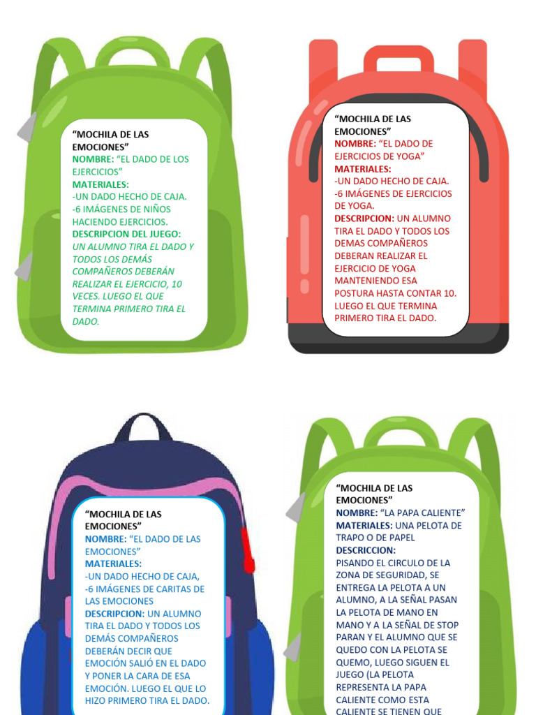 Mochila de Las Emociones | PDF