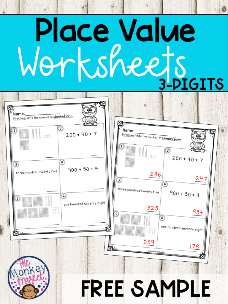 3-Digit Place Value Task Cards | PDF