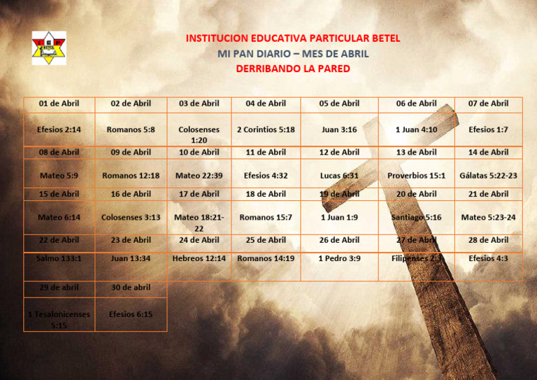 Devocionales Mes de Abril - 2025 | PDF