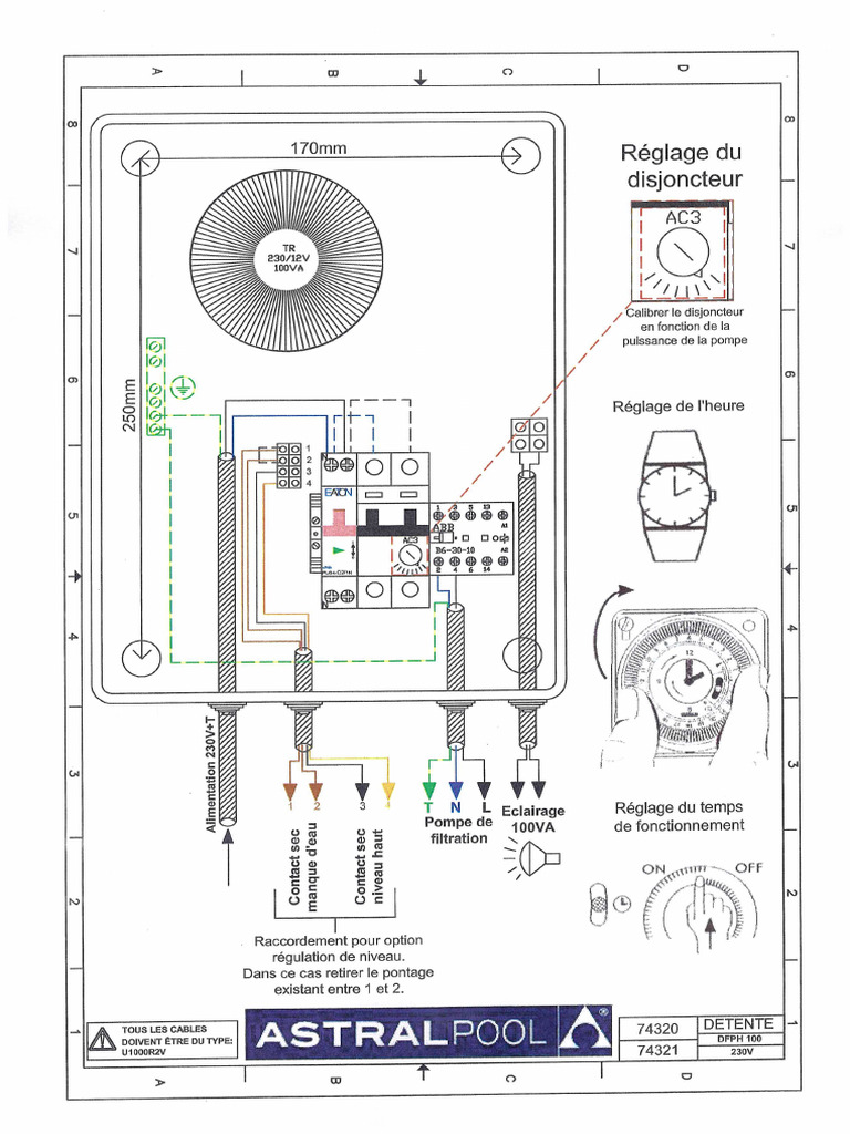 Notice Coffret Electrique Pour Filtration Piscine Astral | PDF
