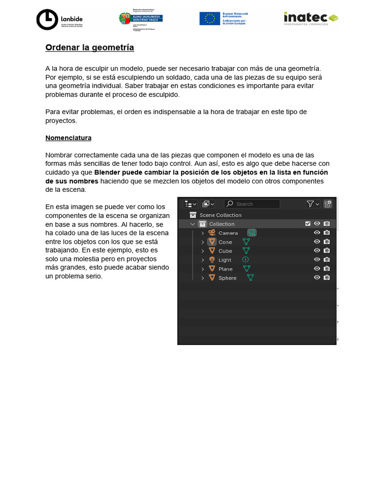 Orden y Simetría en Sculpting | PDF | Simetría | Licuadora (Software)