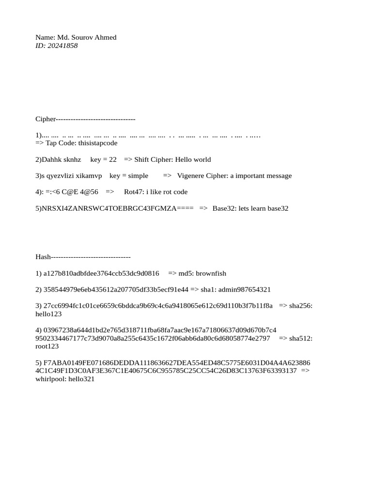 Cryptography_assignment | PDF
