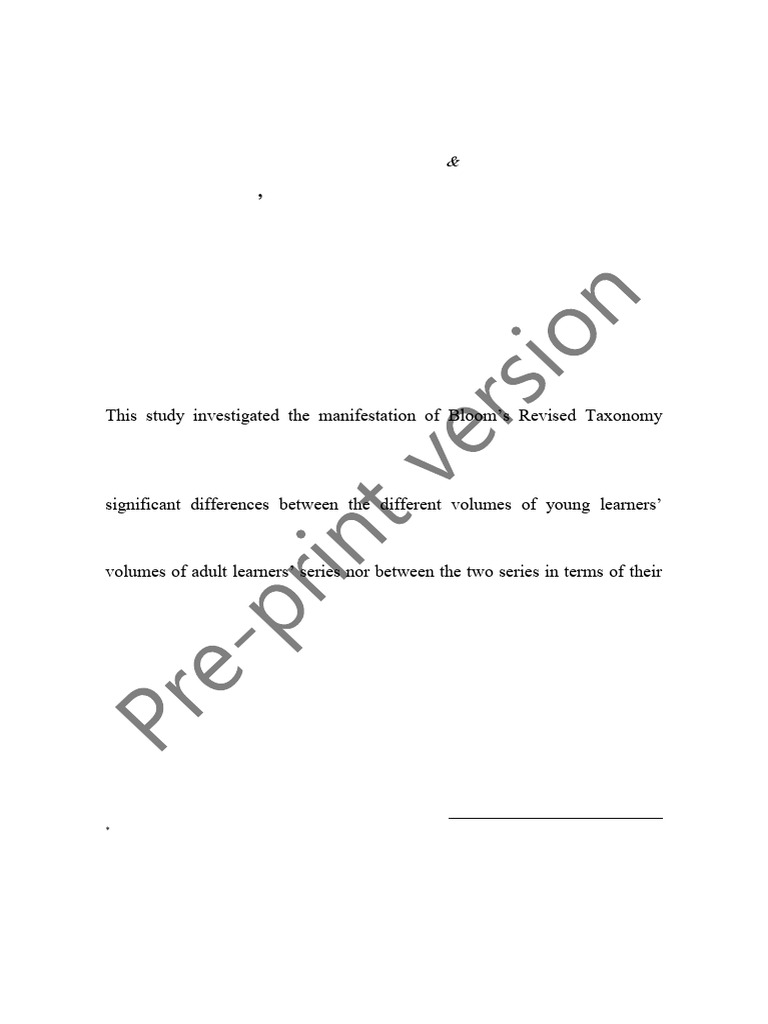 Exploring Blooms Revised Taxonomy of Edu | PDF | Learning | Metacognition