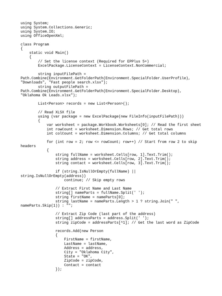 Code To Clean The CSV File | PDF | Worksheet | Zip Code