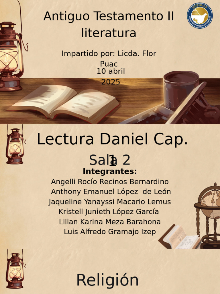 Tarea Grupal - Sala 2 | PDF | Daniel (figura bíblica) | Nabucodonosor Ii