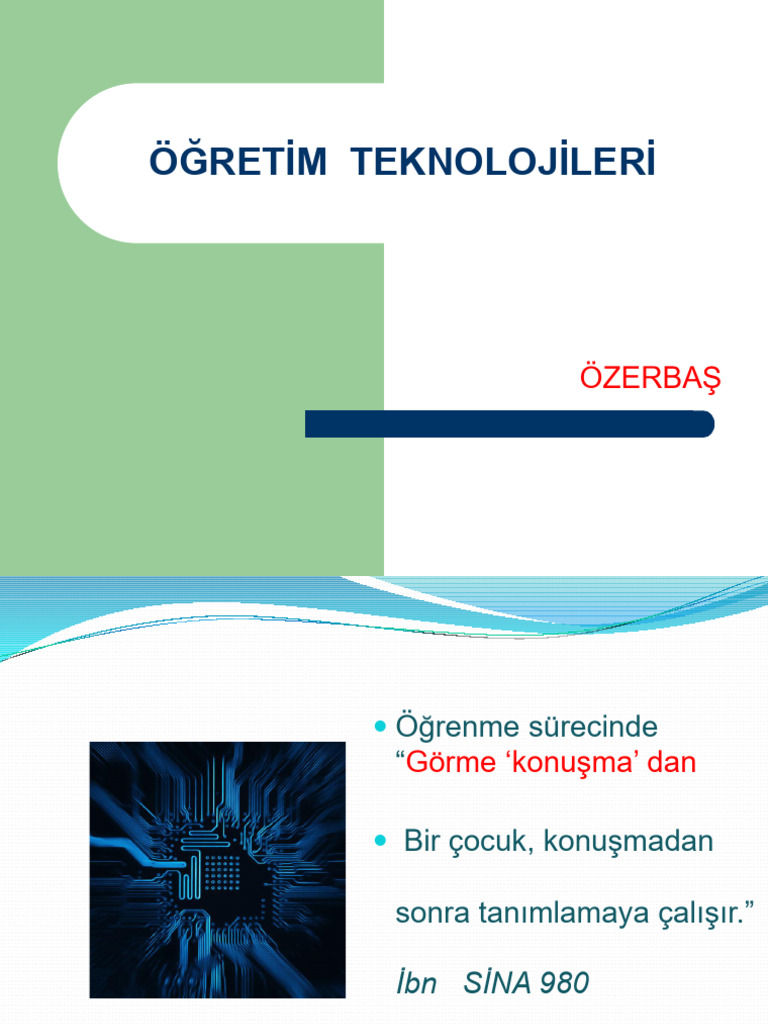 Öğretim Teknolojileri Temel Kavramlar Ve GELİŞİMİ | PDF