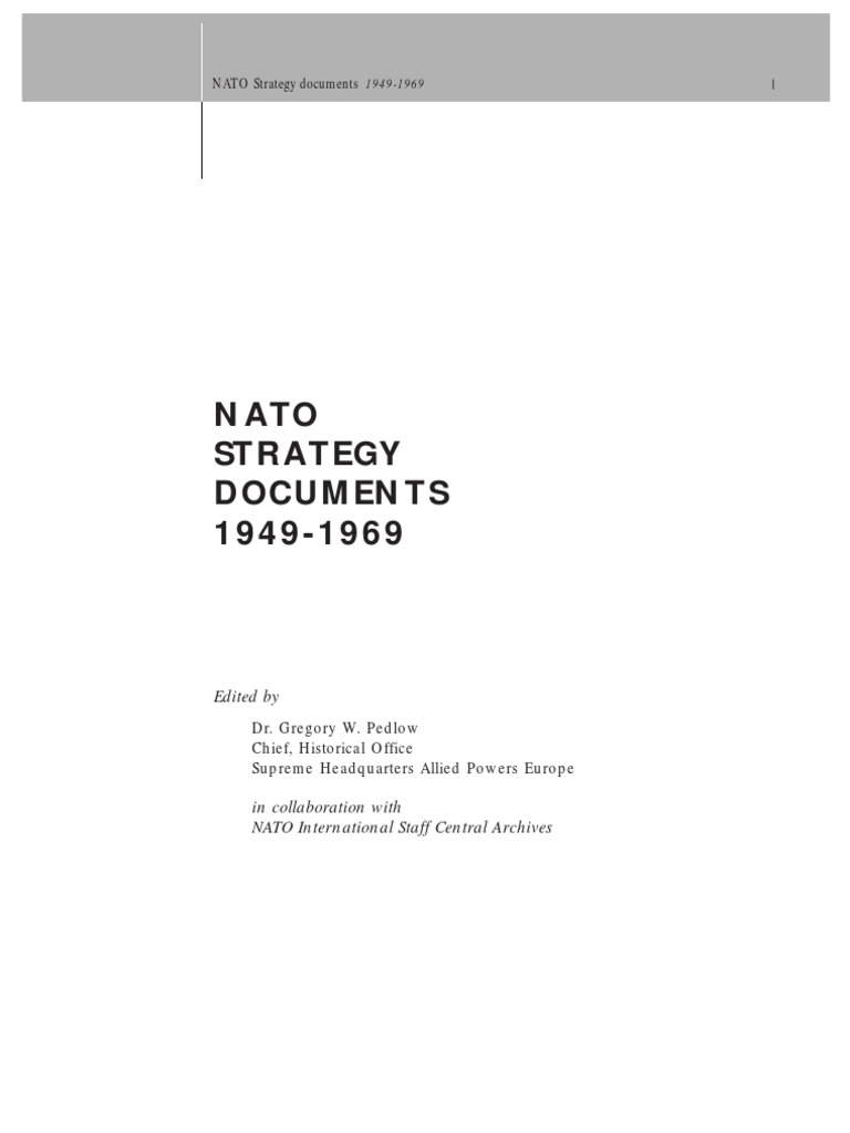 NATO Strategy Documents 1949-1969 I | PDF | Nato | Nuclear Weapons