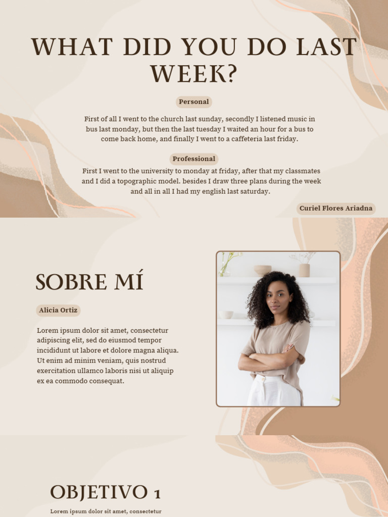 What Did You Do Last Week | PDF