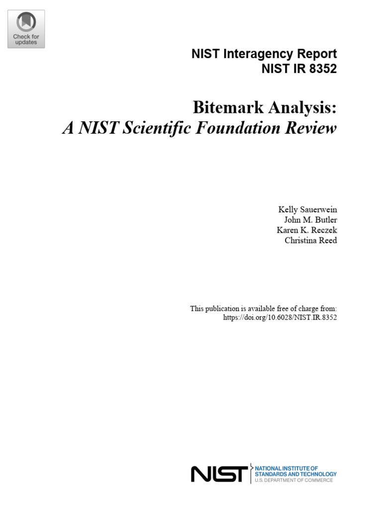 Nist Ir 8352 | PDF | Forensic Science
