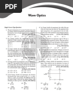 JEE Wave Optics Practice Questions | PDF | Wavelength | Diffraction