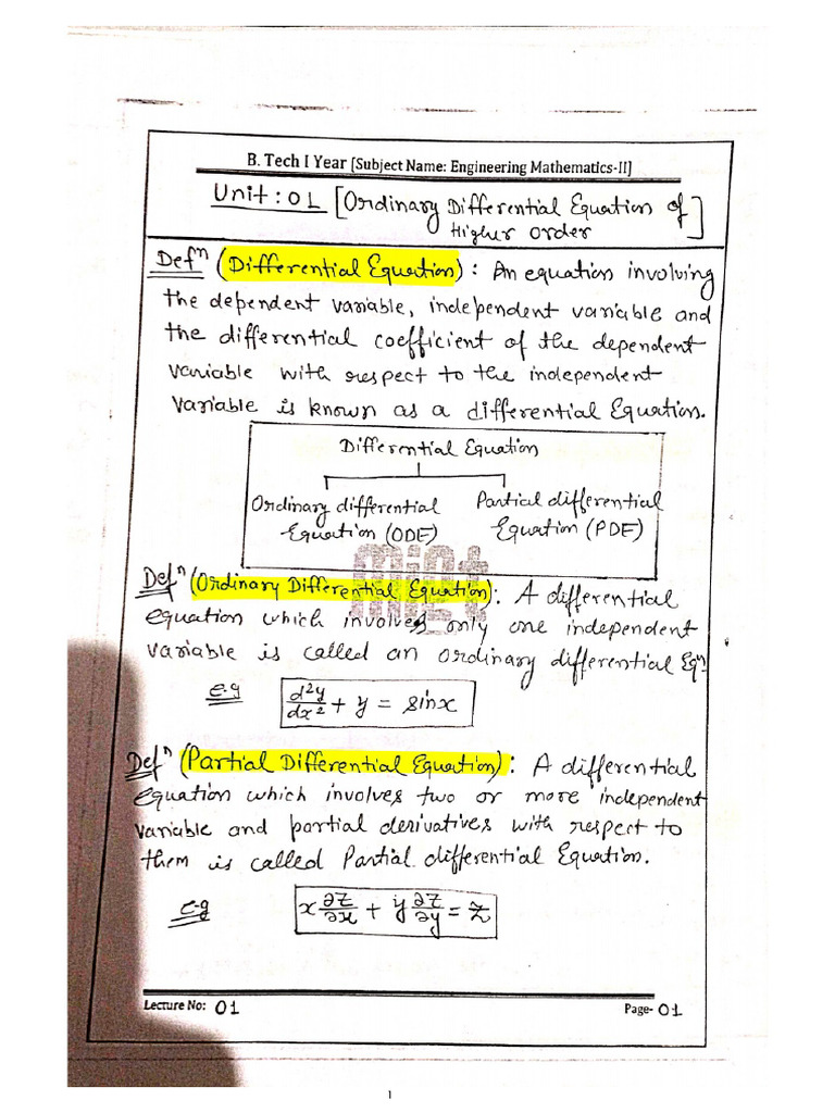 Maths 2 Unit 1 | PDF
