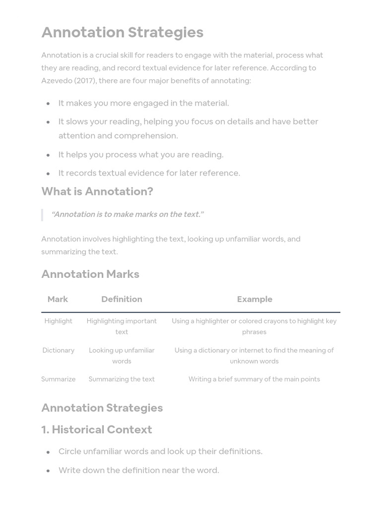 Effective Annotation Strategies for Readers | PDF | Human Communication