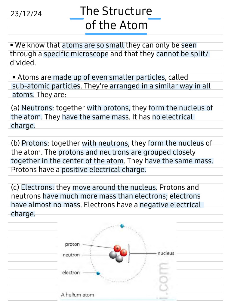 The Structure of The Atom | PDF