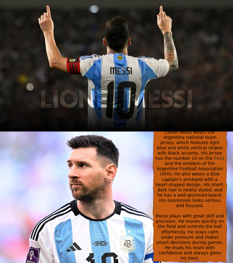 Messi in Argentina Jersey: Skills & Leadership | PDF