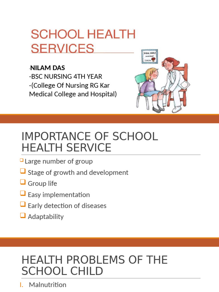 Importance of School Health Services | PDF | Infection | Diarrhea