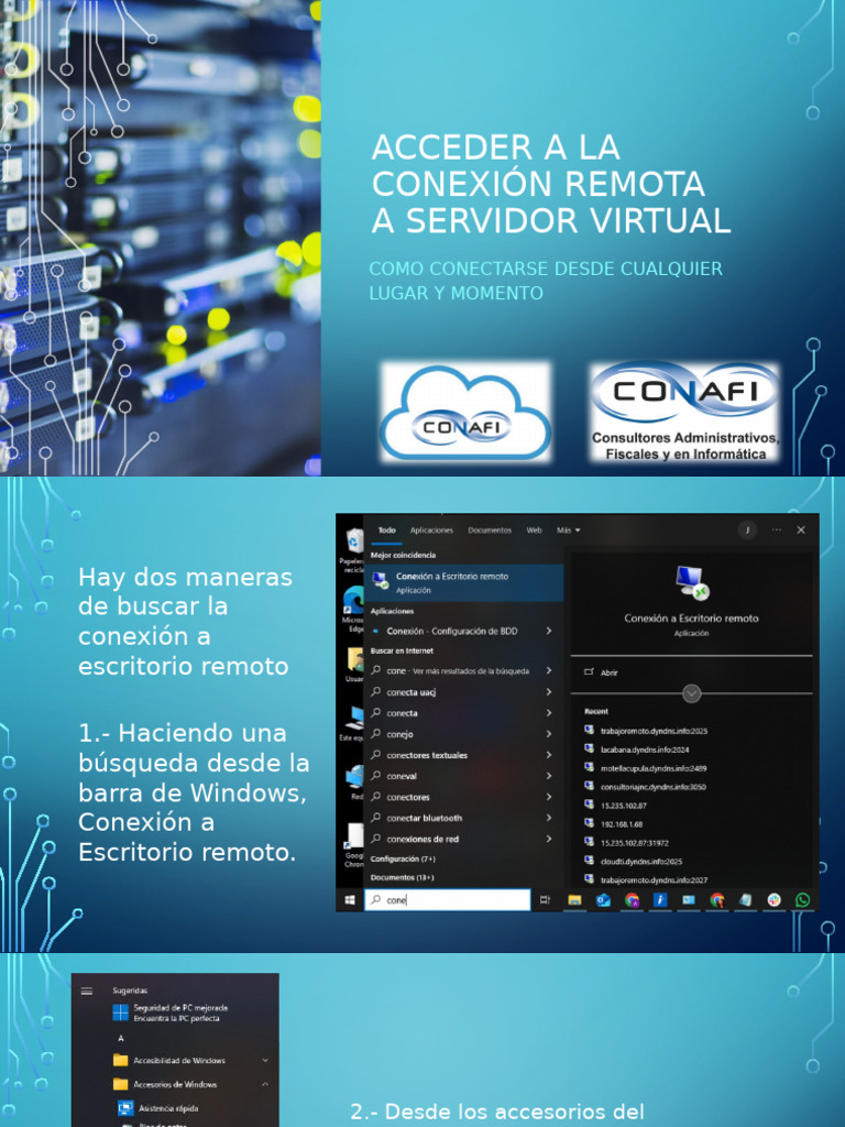 Conexión Remota A Servidor Virtual | PDF