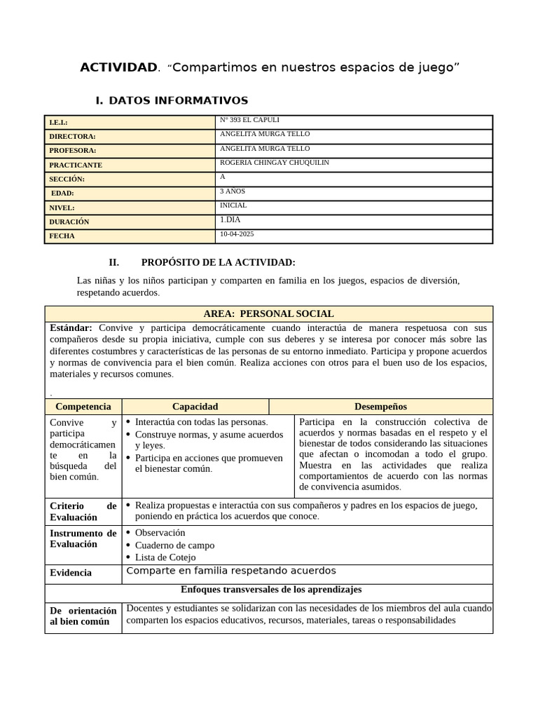Juegos en Familia: Aprendizaje y Respeto | PDF | Evaluación | Enseñando