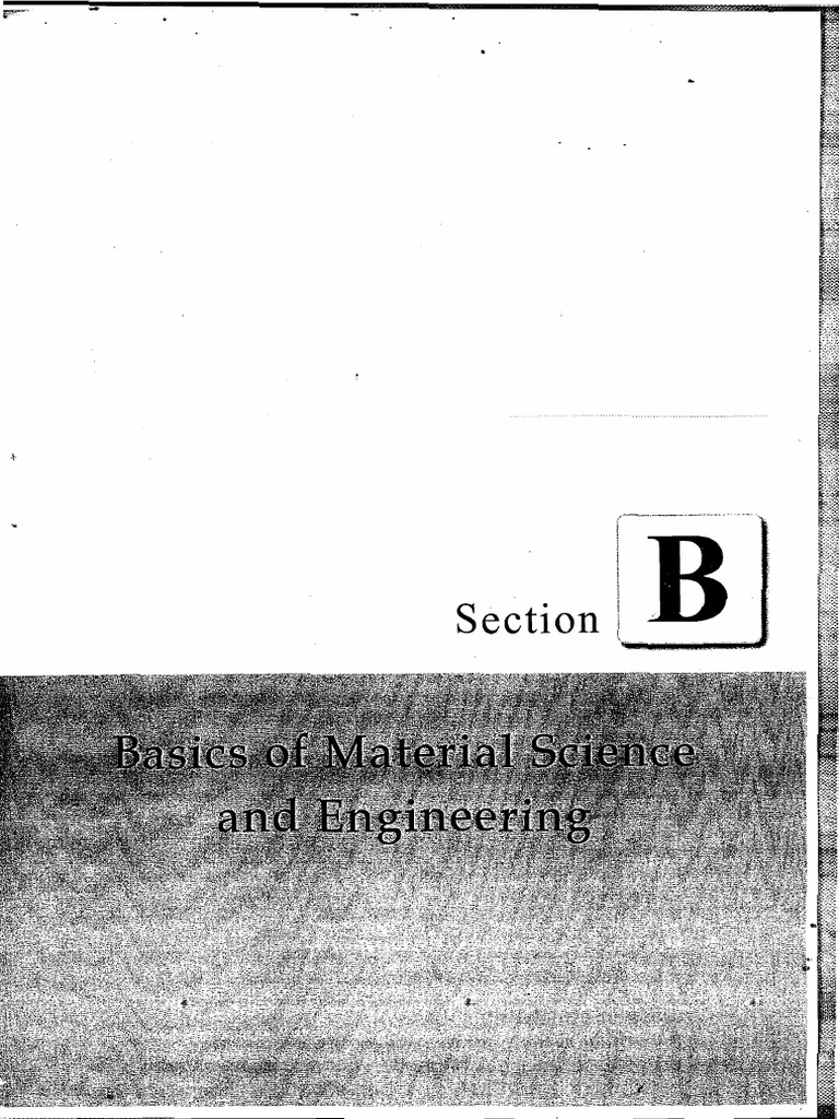 GSEA Basics of Material Science & Engineering | PDF
