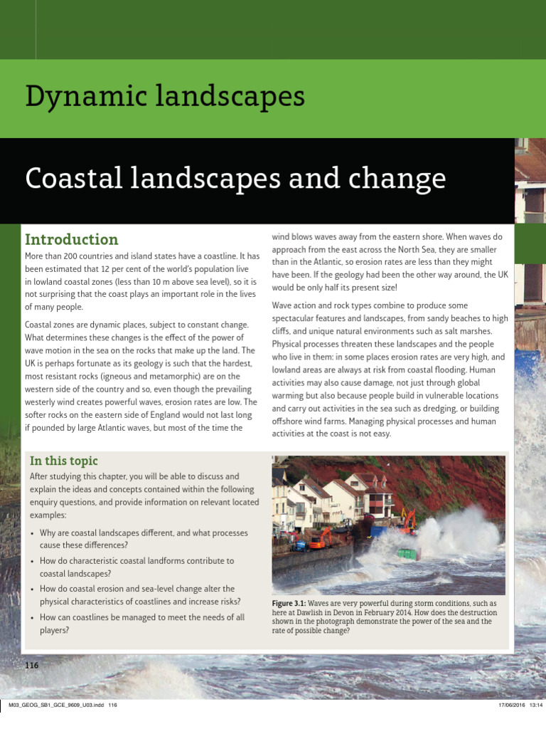 Edexcel GCE Geography As Level Student Book - (Topic 3 Coastal ...
