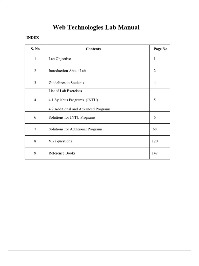 Web Technology Lab Manual | PDF | Java Servlet | Java (Programming ... Web Technology Lab Manual | PDF | Java Servlet | Java (Programming ...