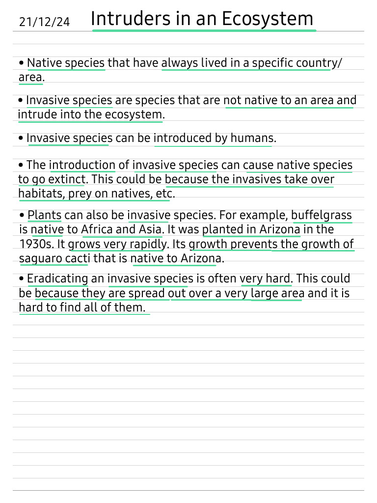 Intruders in An Ecosystem | PDF