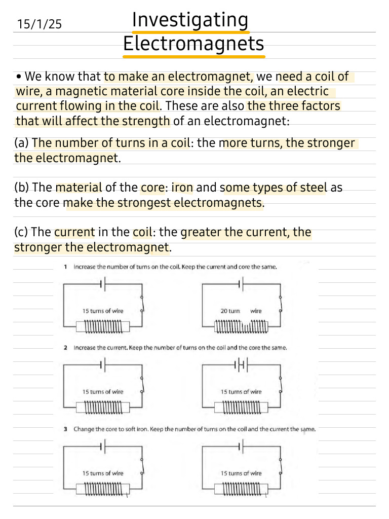 Investigating Electromagnets | PDF