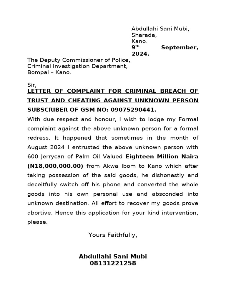 Abdullahi Sani Mubi | PDF