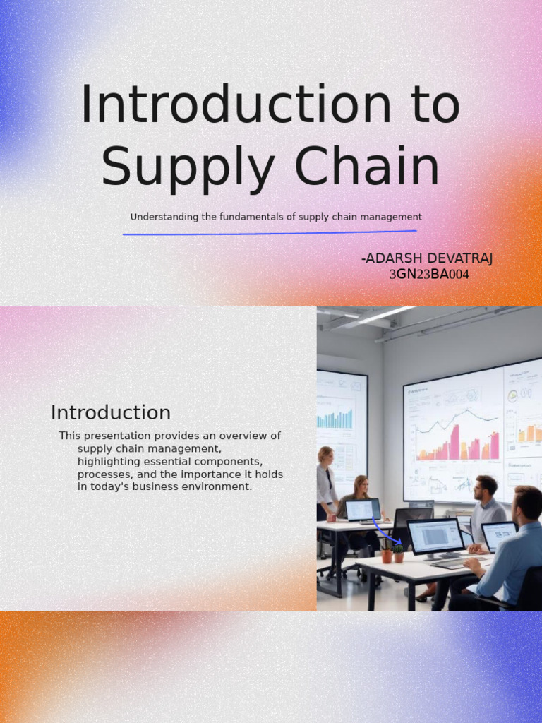 Overview of Supply Chain Management | PDF | Supply Chain | Supply Chain ...