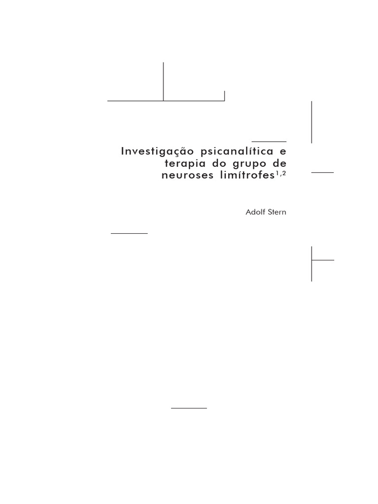 Ster, Intervençao Grupo Borderline | PDF | Ansiedade | Psicopatologia