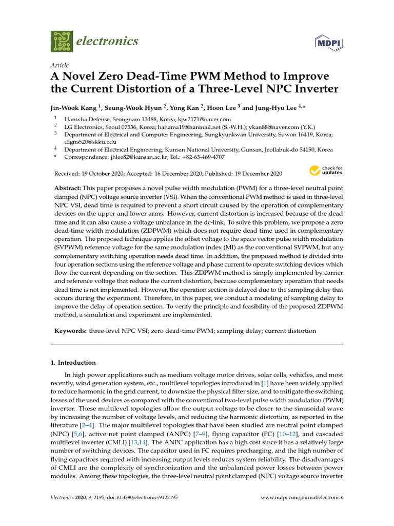 A_Novel_Zero_Dead-Time_PWM_Method_to_Improve_the_C | PDF | Power Inverter | Electromagnetism
