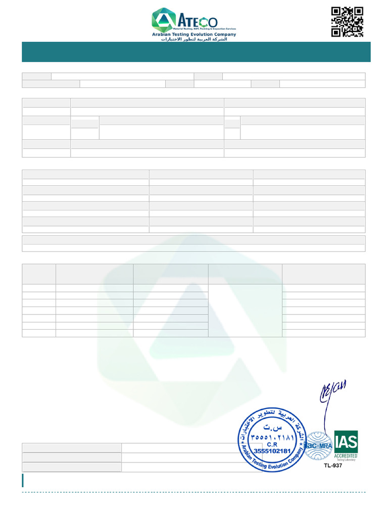 ATECO Test Al Mosasah Al Ebaad | PDF | Construction Aggregate ...