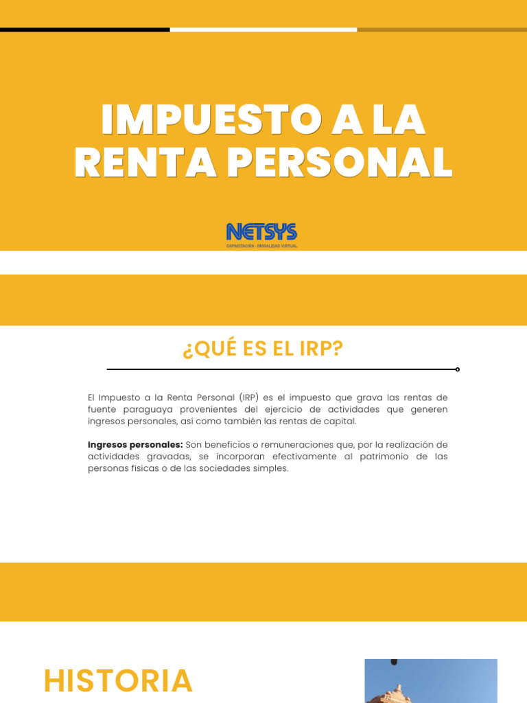 Introducción IRP | PDF | Impuestos | Impuesto sobre la renta