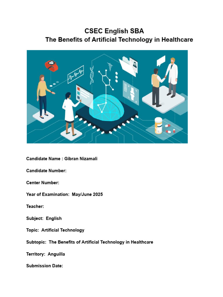 CSEC English SBA - Gibran Nizamali (2) | PDF | Artificial Intelligence ...