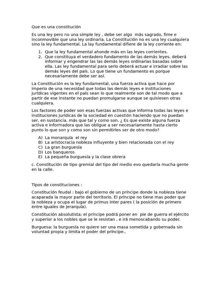 Que Es Una Constitución | PDF