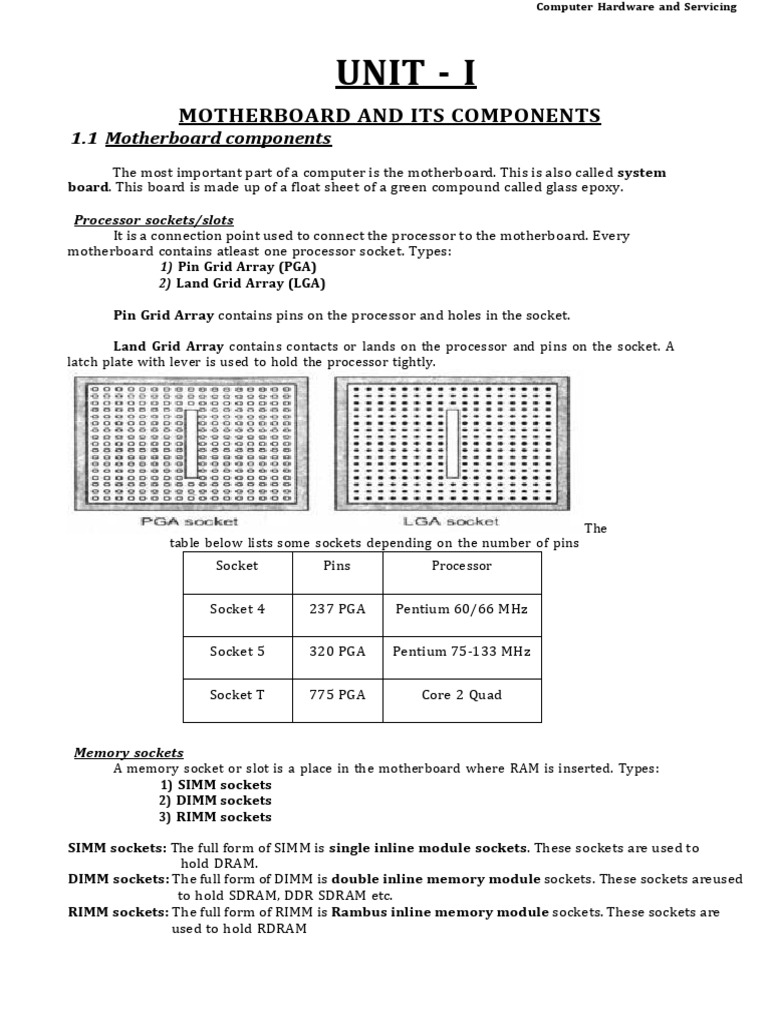 CHS Notes 1st To 3rd Unit Notes | PDF | Random Access Memory | Computer ...