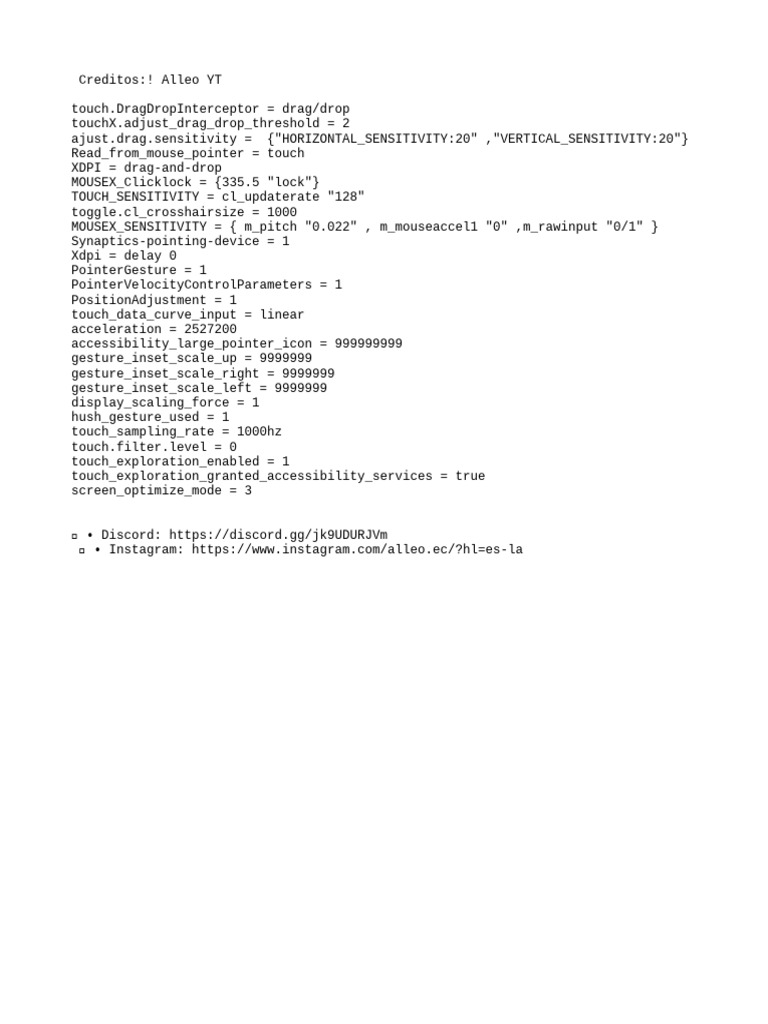 Comandos Alleo YT | PDF