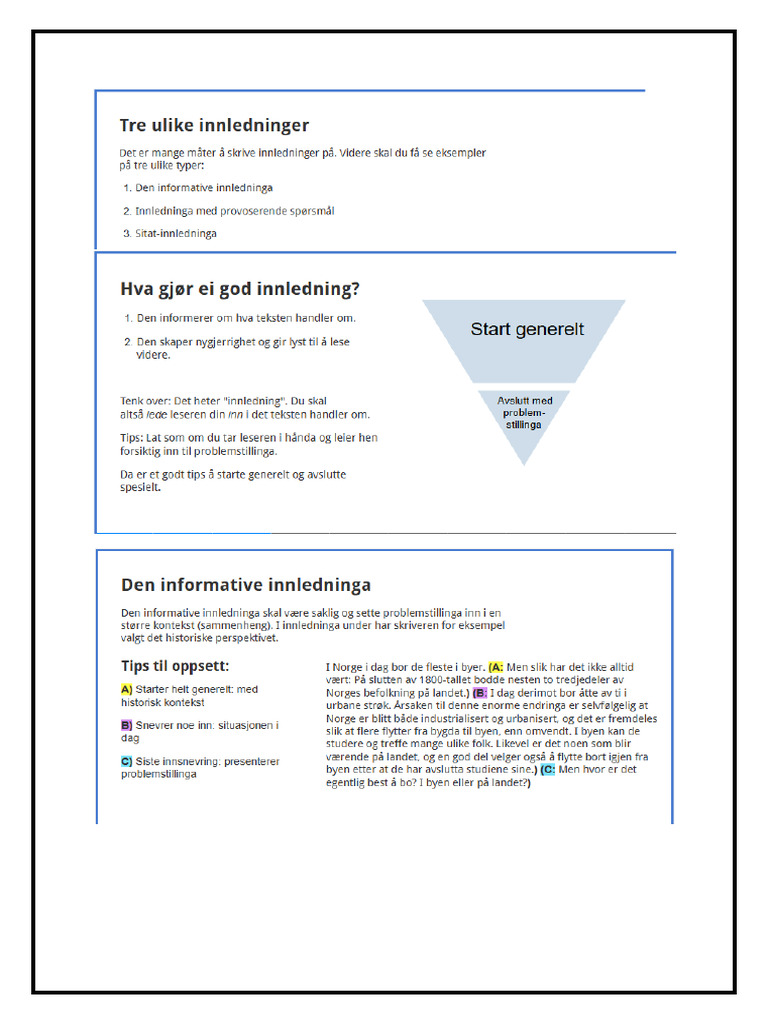 NDLA Innledning Og Avslutning | PDF