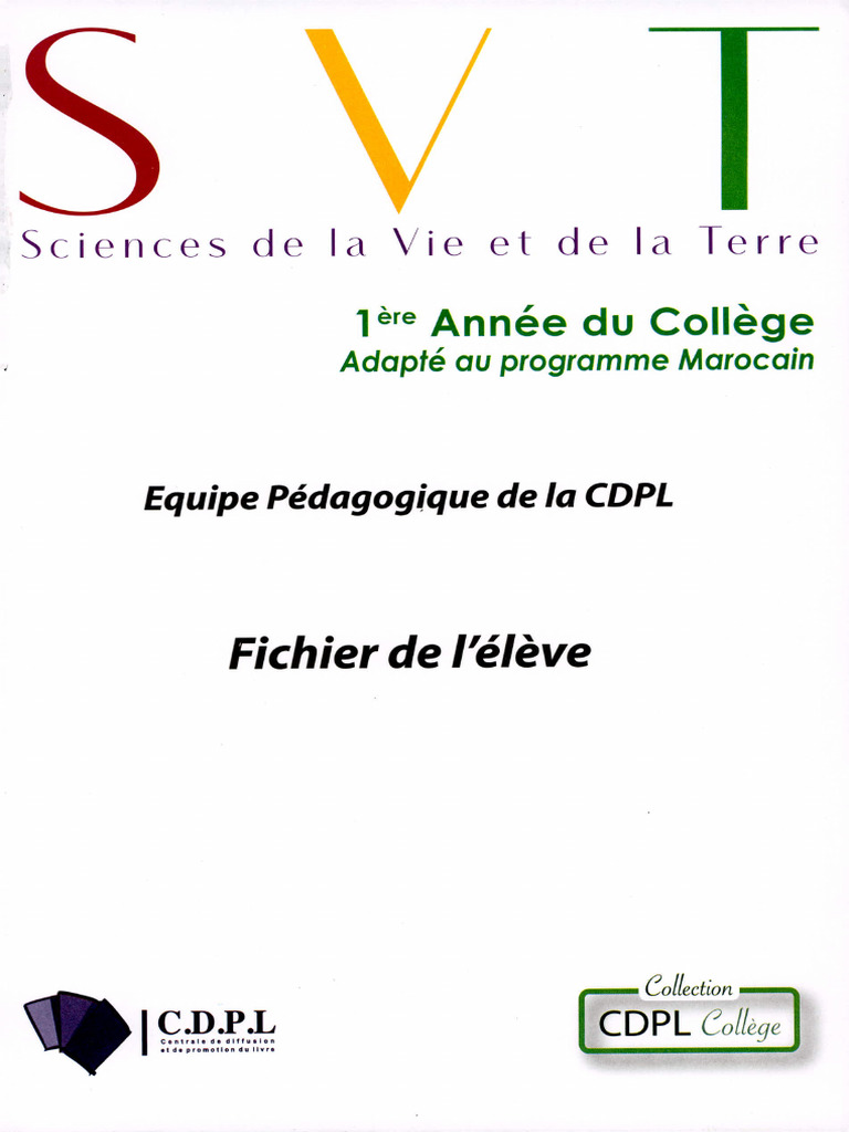 SVT - 1er College CDPL | PDF