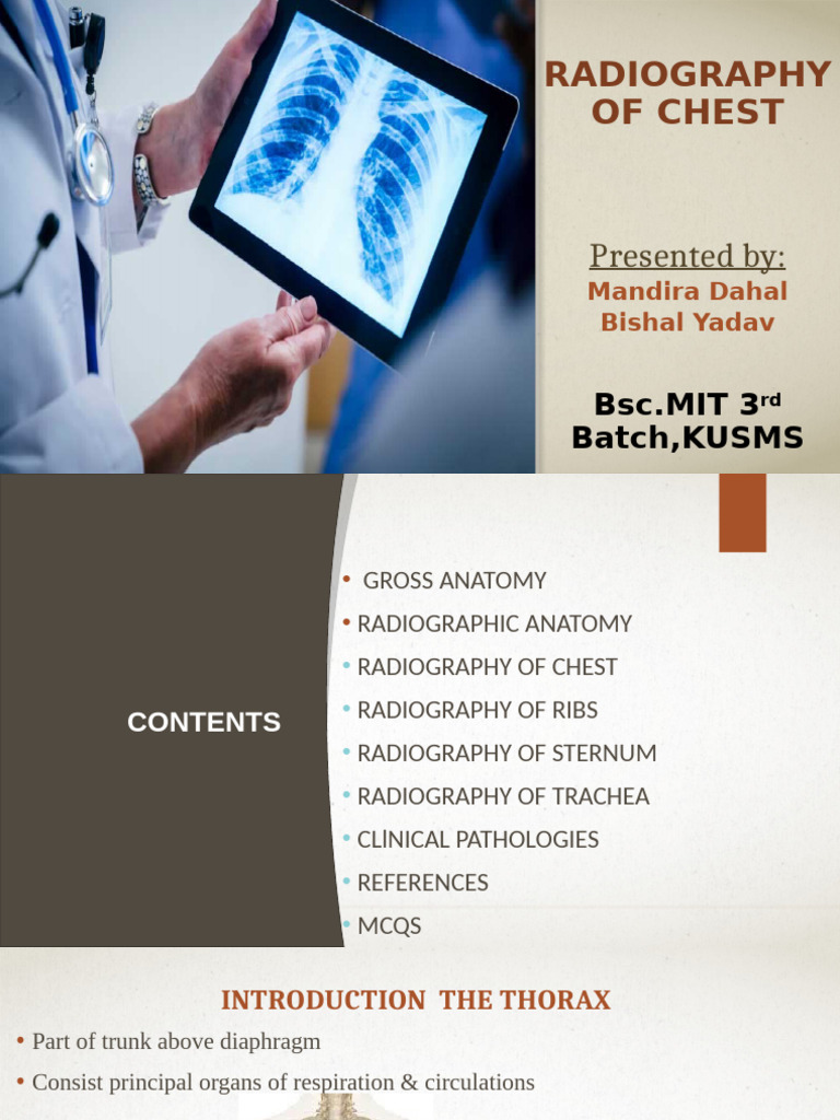 Chest Radiography 3rd Batch-1 | PDF | Thorax | Lung