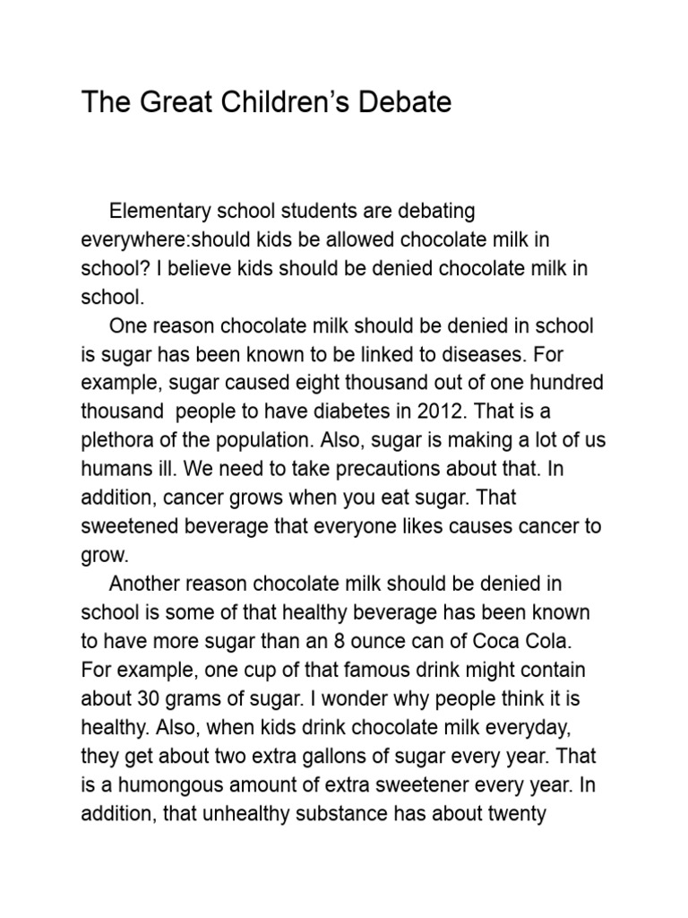 Chocolate Milk Writing | PDF