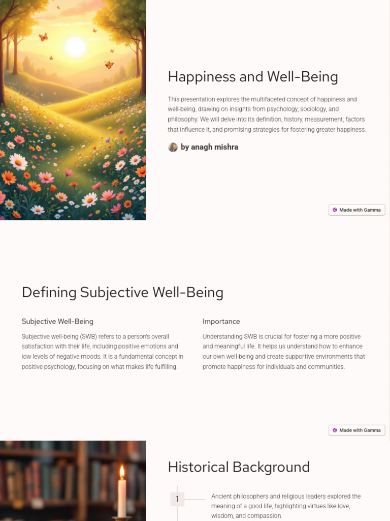 Happiness and Well Being | PDF | Happiness | Well Being