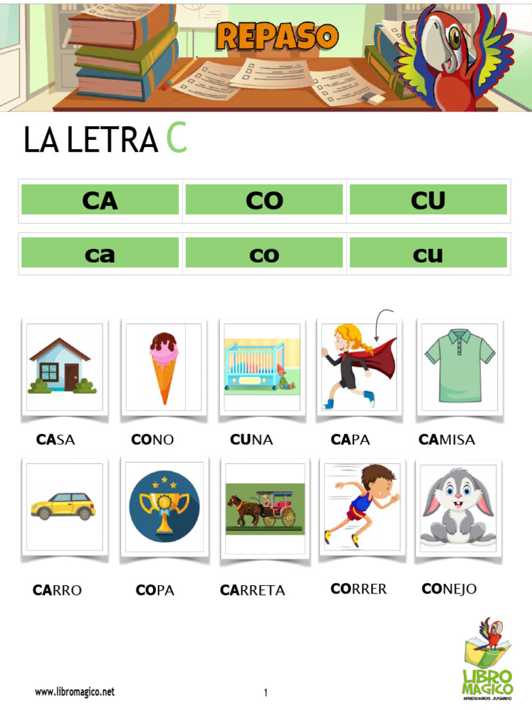 Actividades para aprender la letra C | PDF