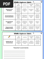 2nd Grade Research Report Rubric | PDF | Language Arts & Discipline ...