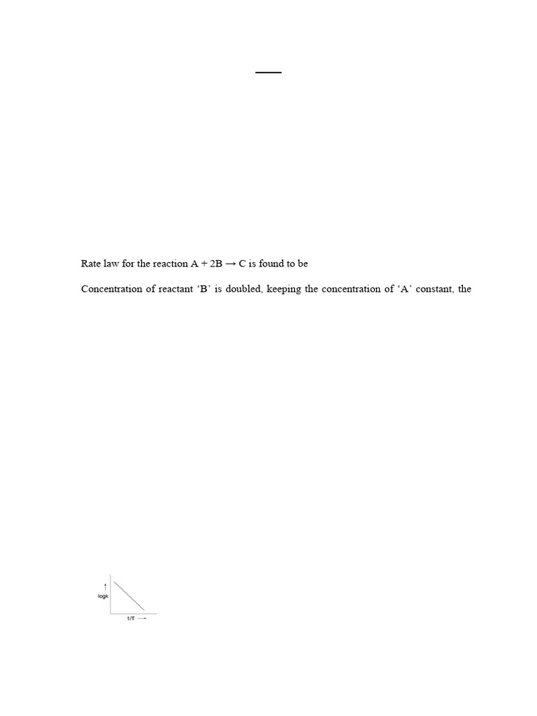 Problem Solving - MCQ and SA Type - Chemical Kinetics | PDF | Reaction Rate | Activation Energy