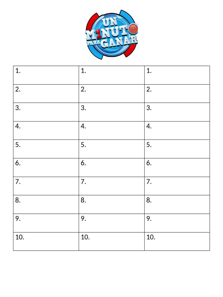 Un Minuto para Ganar | PDF