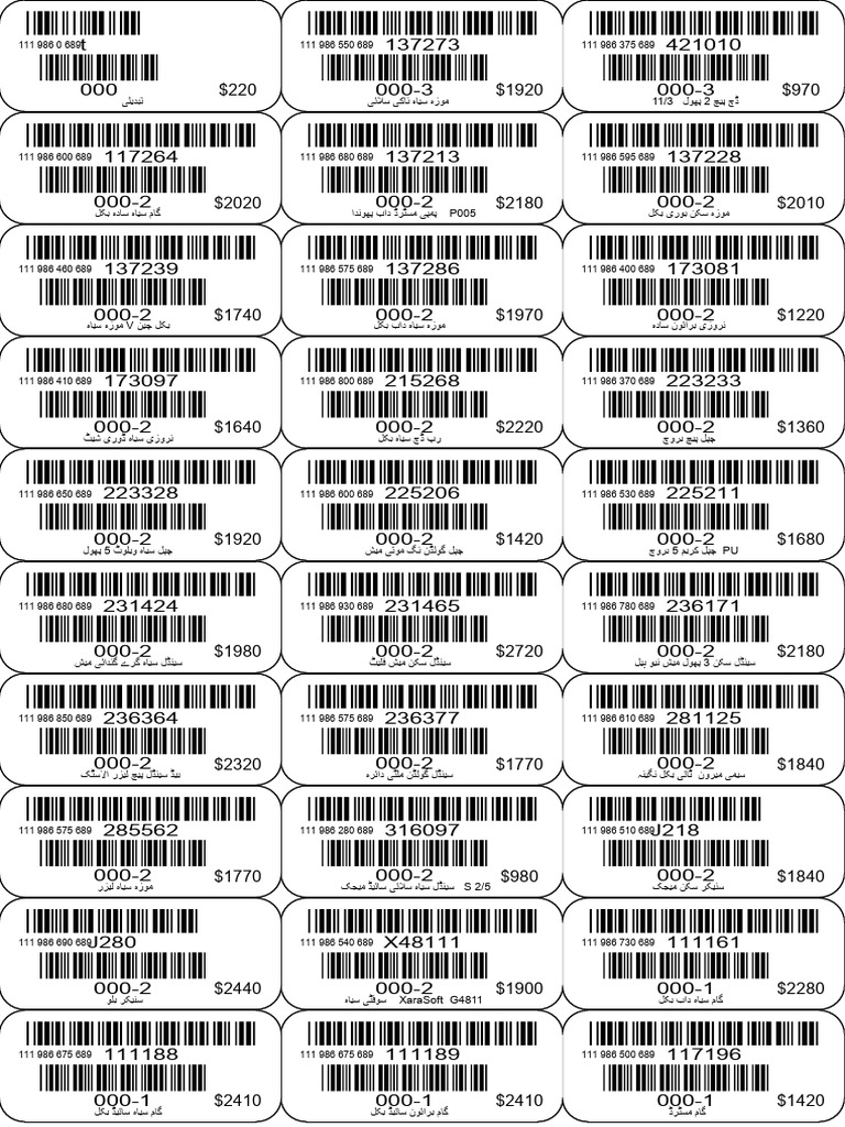 Barcode Print | PDF
