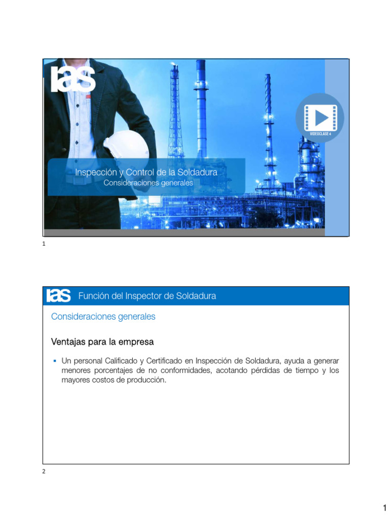 Videoclase_4_Consideraciones_generales_CEIS | PDF | Soldadura | Construcción