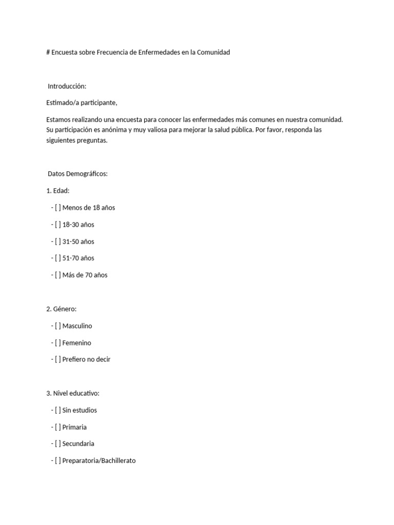 Encuesta para La Chachi | PDF