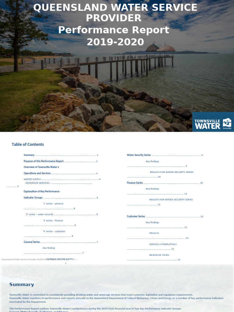 Performance Data Report 2019 20 | PDF | Sewage Treatment | Water