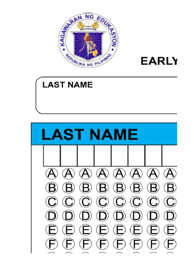 Ellna Answer Sheet Tarpapel | PDF